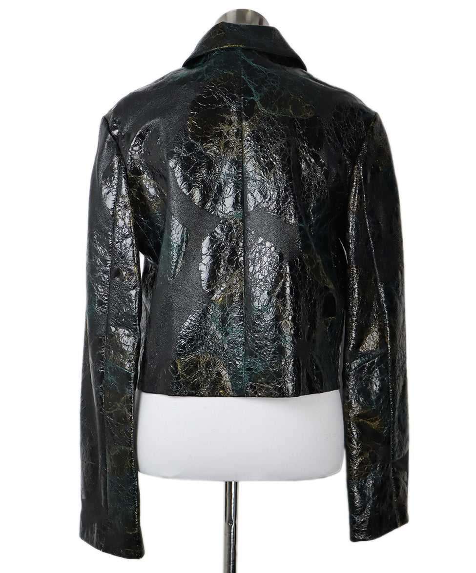 Acne Studios Black Distressed Leather Jacket sz 4 Acne Studios Black Distressed Leather Jacket sz 4